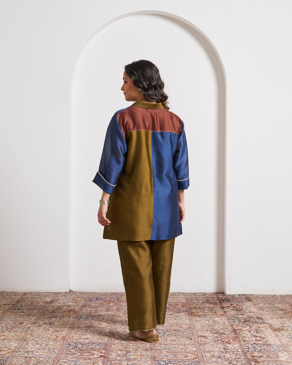 Vaaya | The Mosaic Silk Chanderi Set– VAAYA